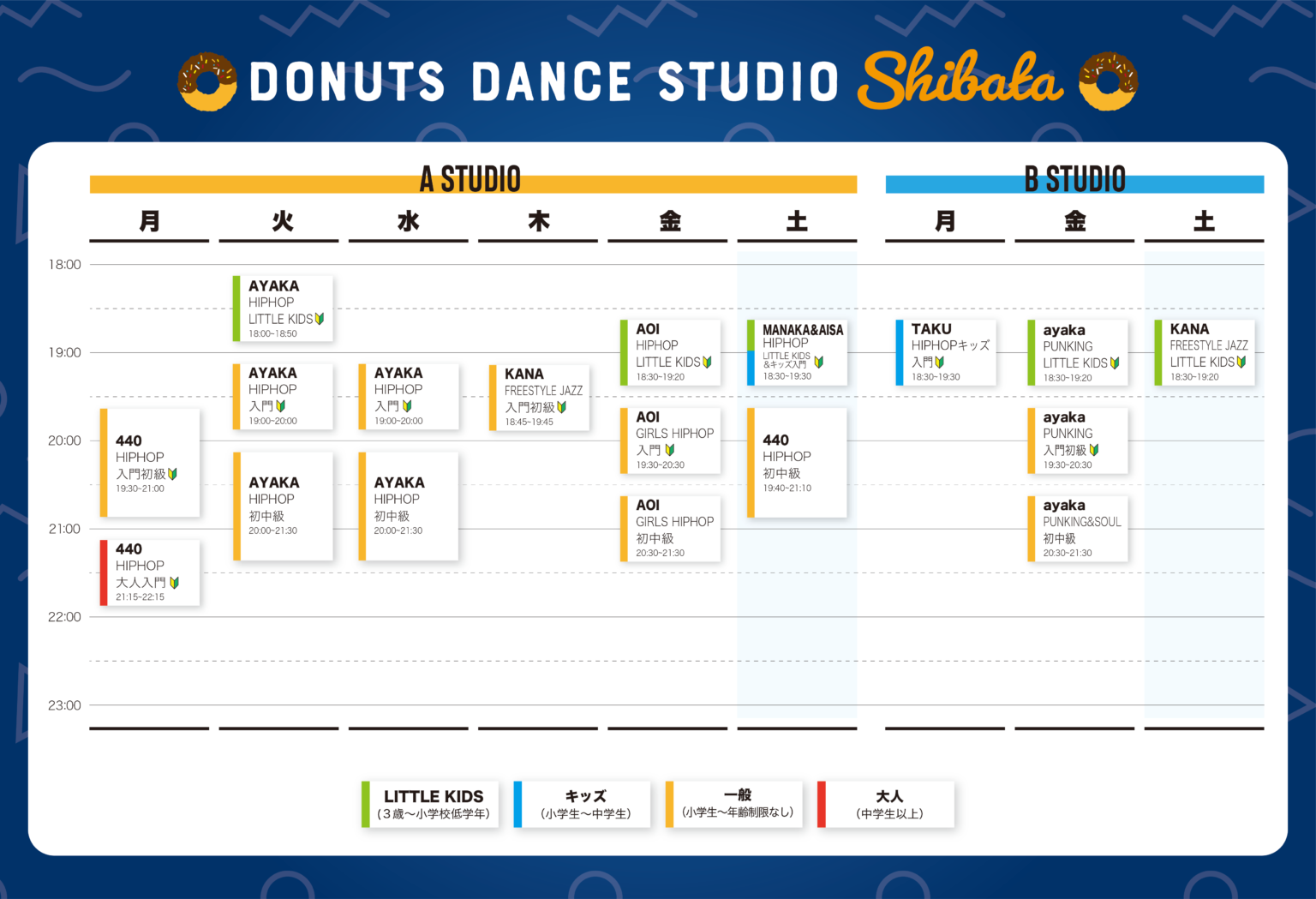 新発田スケジュール | DONUTS DANCE STUDIO